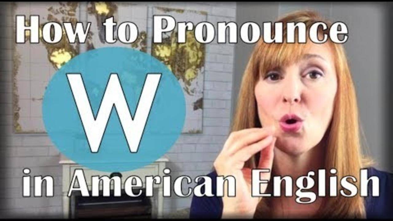 The W Sound vs. The V Sound | American Accent Training